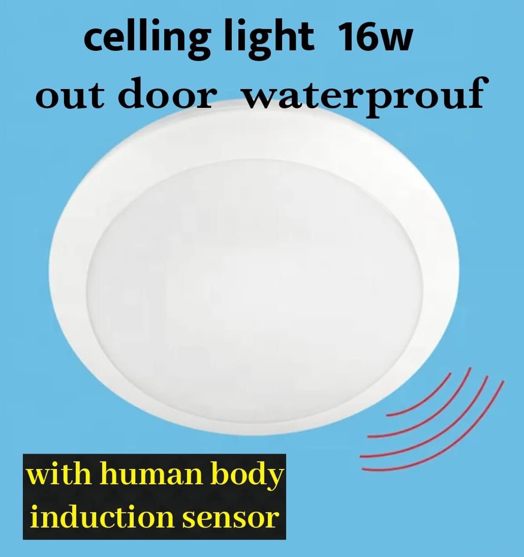 Ceiling light with human body induction sensor 220v 16watt. | Daraz.pk