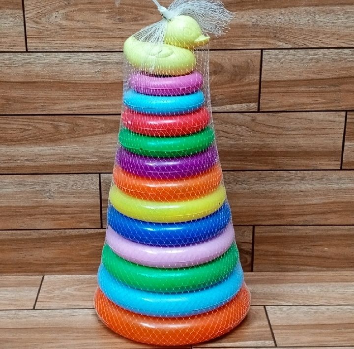 Rafa shop Rainbow Stacking Stack Up Colorful Ring Tower For Early ...