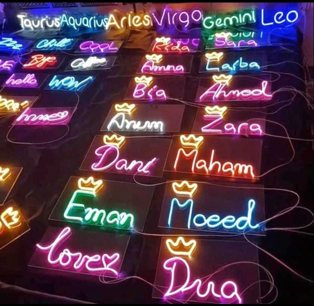 customized neon sign | Daraz.pk