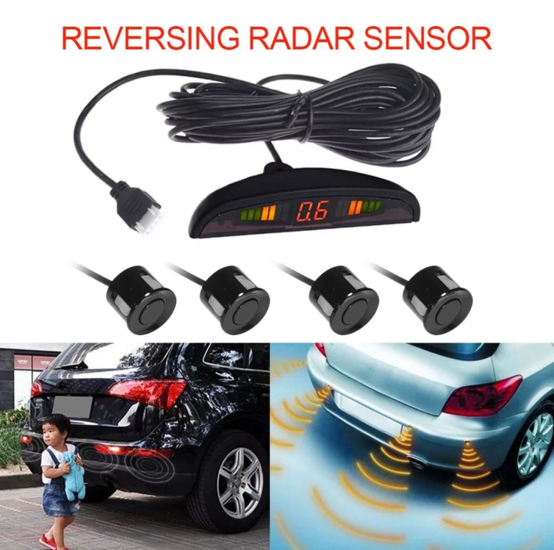 Car Parking Sensor System Complete kit DC 12v | Daraz.pk