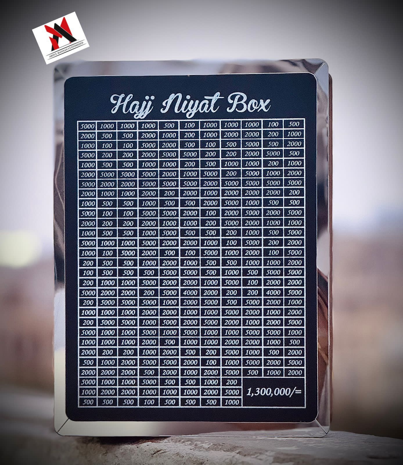 Hajj Niyat Savings Box by Abdul Mannan Customized | Daraz.pk