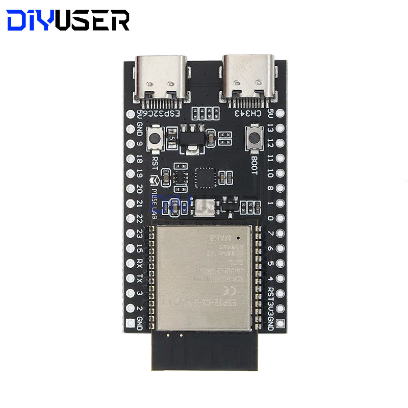 DIYUSER ESP32-C6 ESP32 WiFi+Bluetooth Internet Of Things Dual Type-C Development Board ESP 32 ...