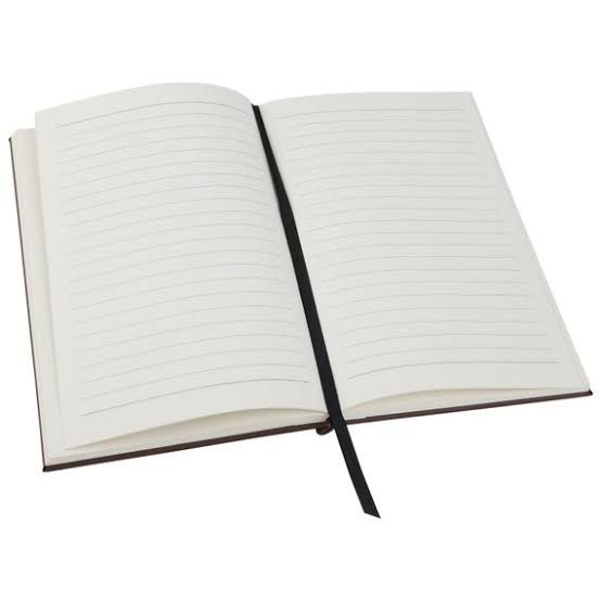 Plain Black Cover High Quality A4 Size Register NoteBook Single Line ...