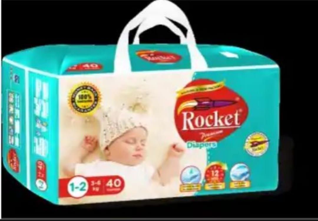 Rocket premium Diaper small size 40 piece 3-6kg | Daraz.pk