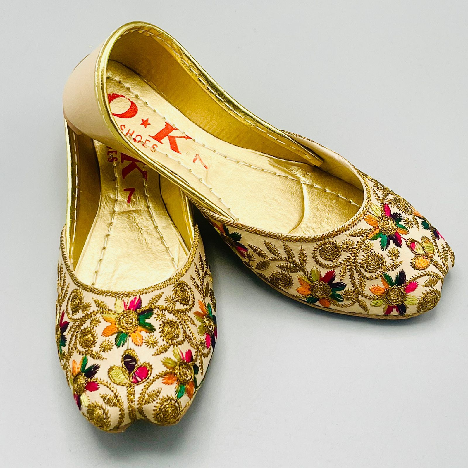 skin color new stylish handmade multani khussa girls and woman | Daraz.pk