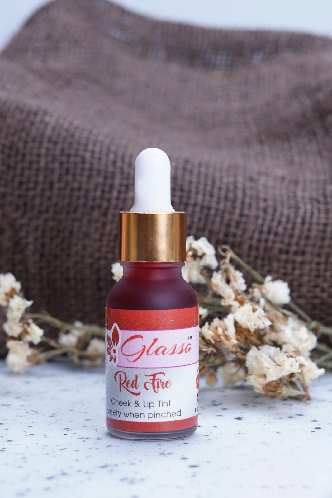 Glasso lip and cheeks tint (Red Fire) | Daraz.pk