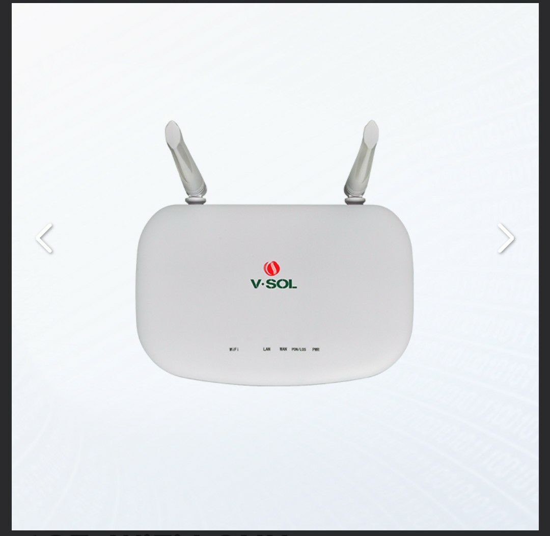 The V.SOL V2802DAC is a dual-band fiber optic WiFi router that supports ...