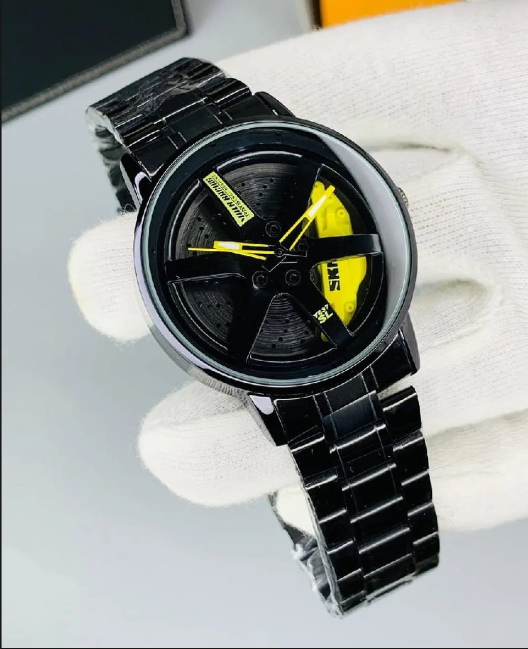 Wheel watch move wheel Waterproof Stainless Steel Quartz Wrist Watch ...