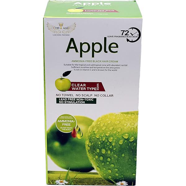 Apple Hair Color 96 Natural Black Ammonnia Free | Daraz.pk