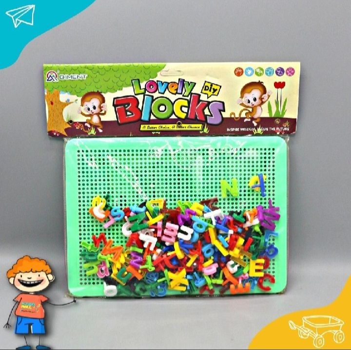 Lovely Blocks Magic ABCD Learning Educational Words Building Games Toys ...