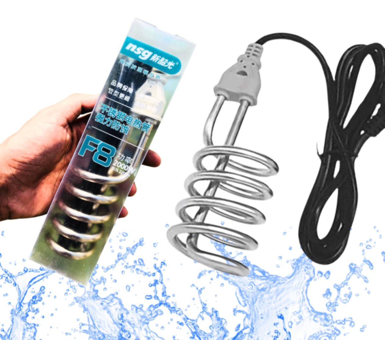 Water Heating Rod Efficient and Current Free Water Rod 2000 Watt Water ...
