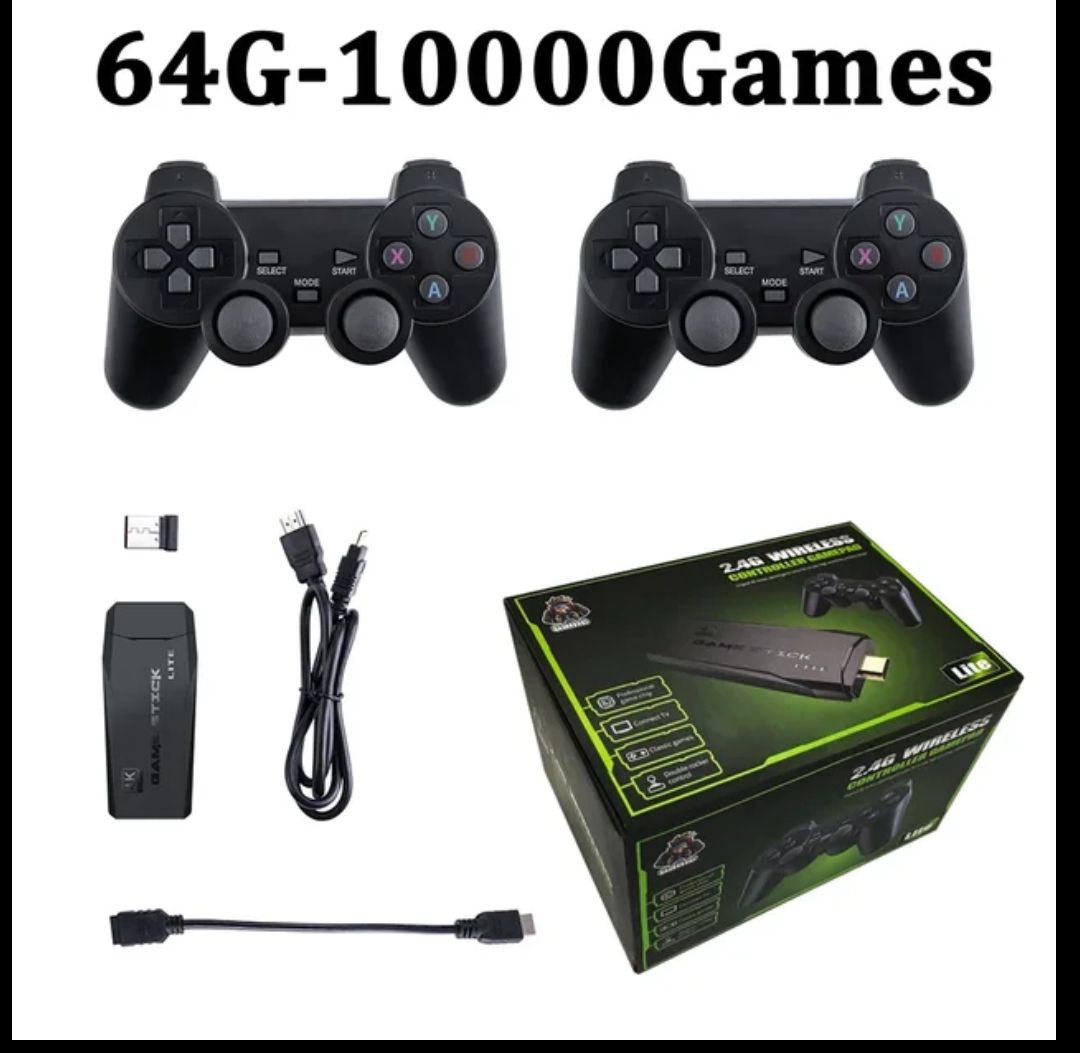 Video Game Stick M8 with 10000/3500 Classic Retro Games Console Video ...