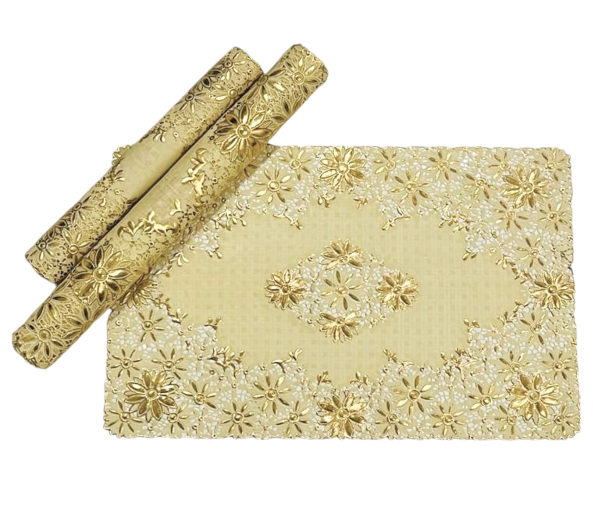 3Pc Table Mat Set, Dressing table and Side Table Pvc Vinyl Mat Set ...
