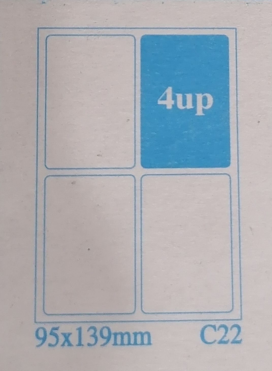 4 Labels on A4 size Sticker Sheet Pack of 100 Sheets | Daraz.pk