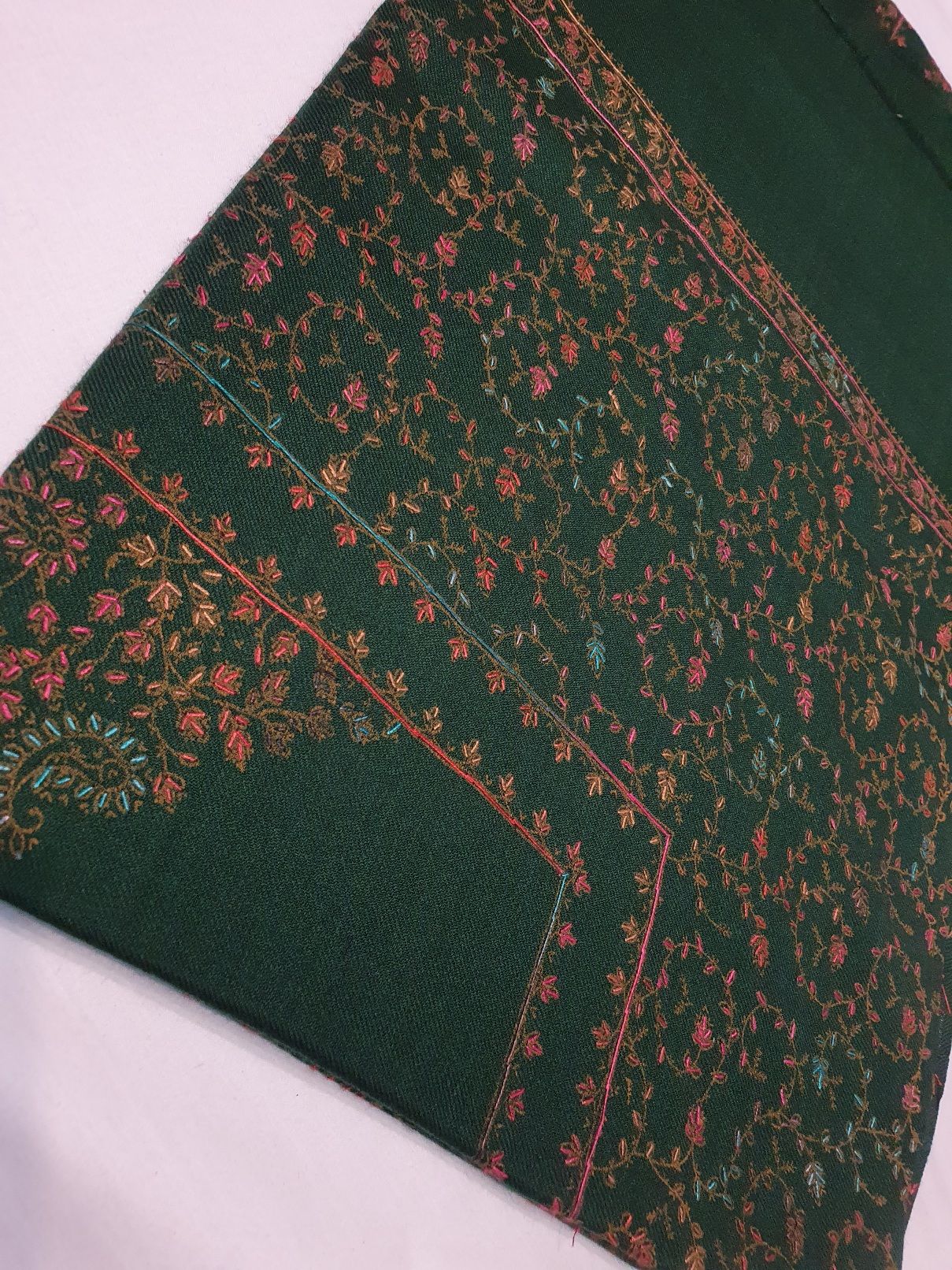 Winter Stoler Kashmiri Hand Embroidered Stoler For Women/Girls | Daraz.pk