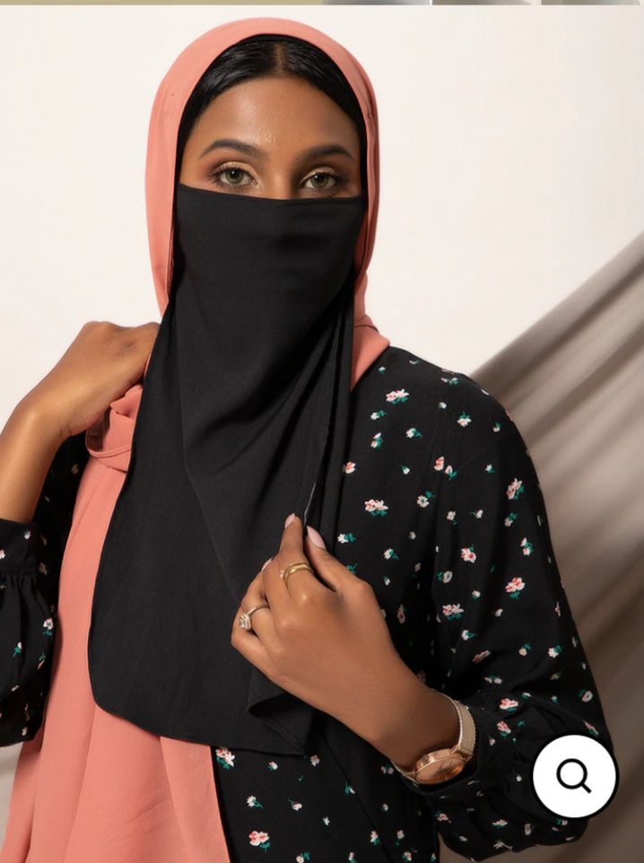 half niqab patti for women hijab | girls burqa | nikab patti for ladies ...