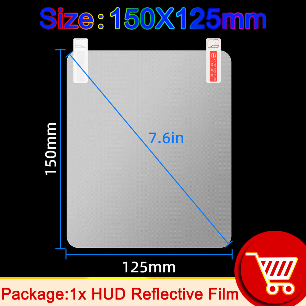 AD 1pc Car Mounted HUD Head Up Display Film Reflection Film High ...