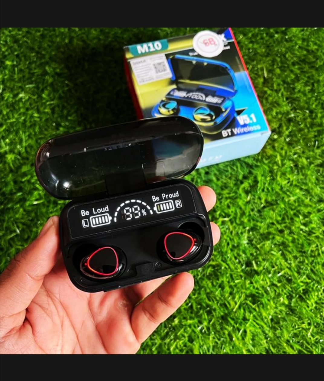 M10 TWS Bluetooth Headphones 3500mAh Charging Box Wireless Earphones With Microphone 9D Stereo ...