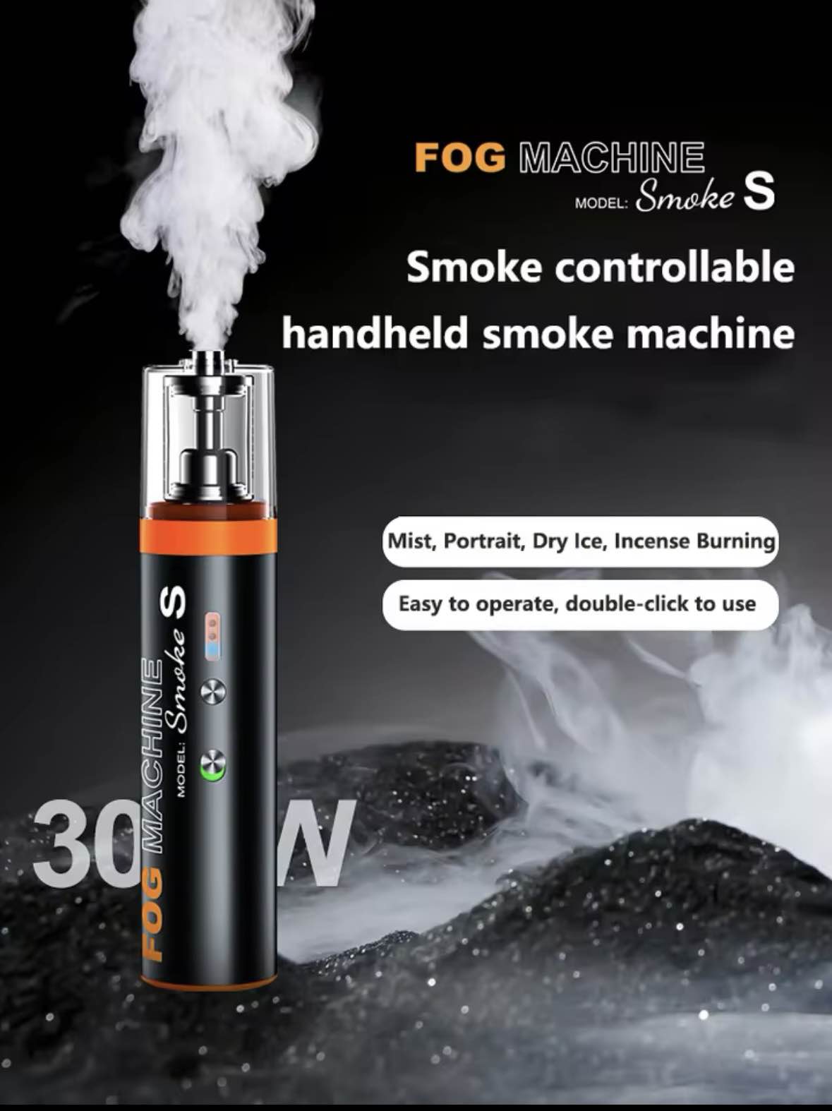 LENSGO Smoke S Portable Hand-Held Fog Machine Dry ice Smoke Effect ...