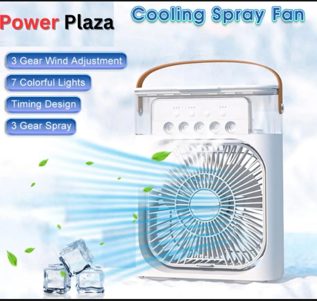 Premium 3 in 1 Desk Colling Fan Spray Fan Quiet Colling Air 3 Gear Wind ...