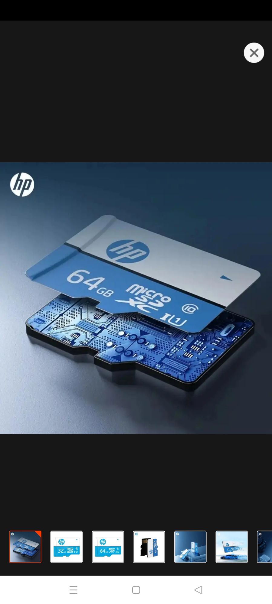 original HP Micro SD Card Memory Card Class 30 64GB U3 4K High Speed ...