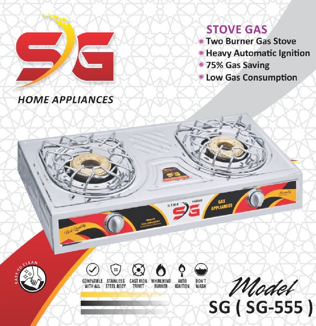SG Gas Stove Auto Ignition (M-555) | Daraz.pk