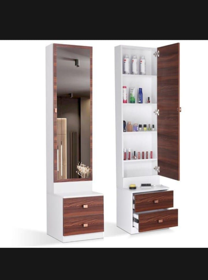 Modern Dressing Table Full Mirror In Customized | Daraz.pk