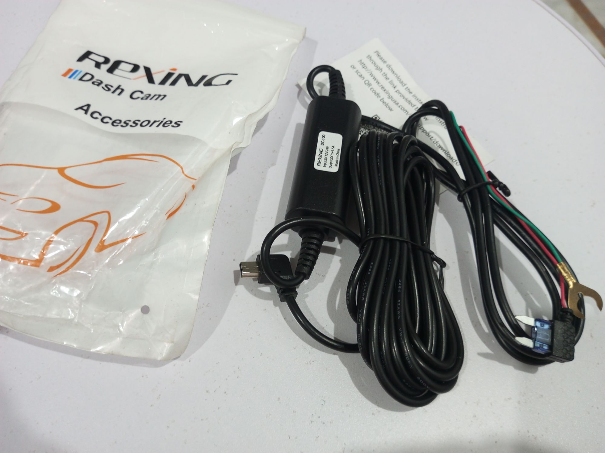 Rexing Dash camera Smart Hardwire Kit Mini-USB Port for All ...