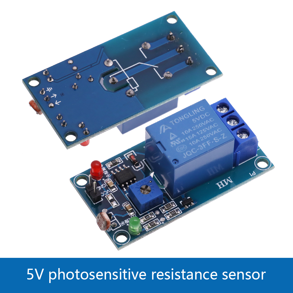 5V 12V Light Photoswitch Sensor Switch LDR Photoresistor Relay Module Light Detection ...