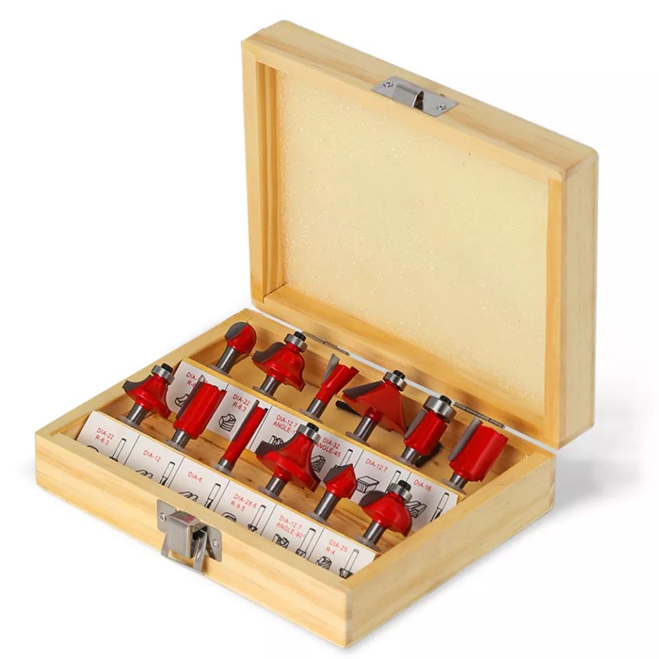 Router bit set 12 pcs | Daraz.pk