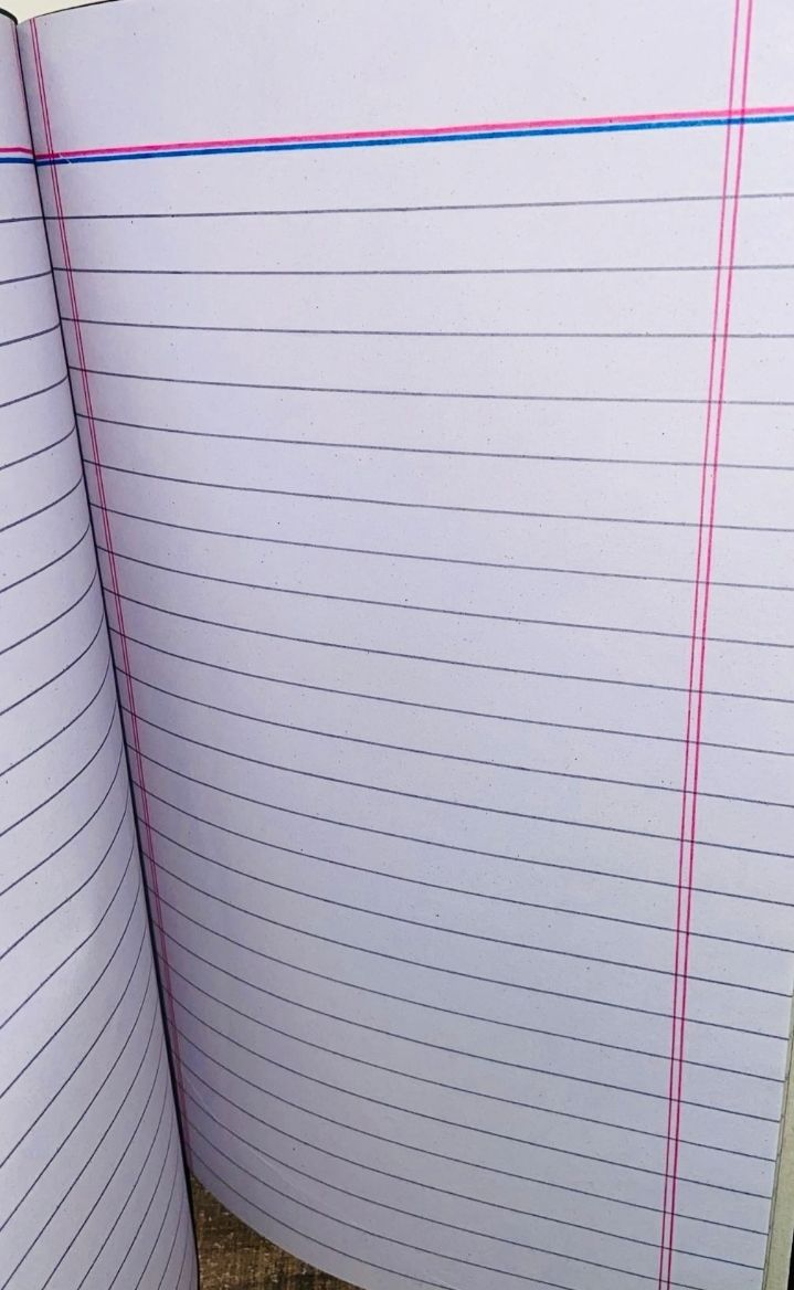 Pack of 3 White Paper Single Line Full Registers, Size: 21.0cm x 33.0cm ...