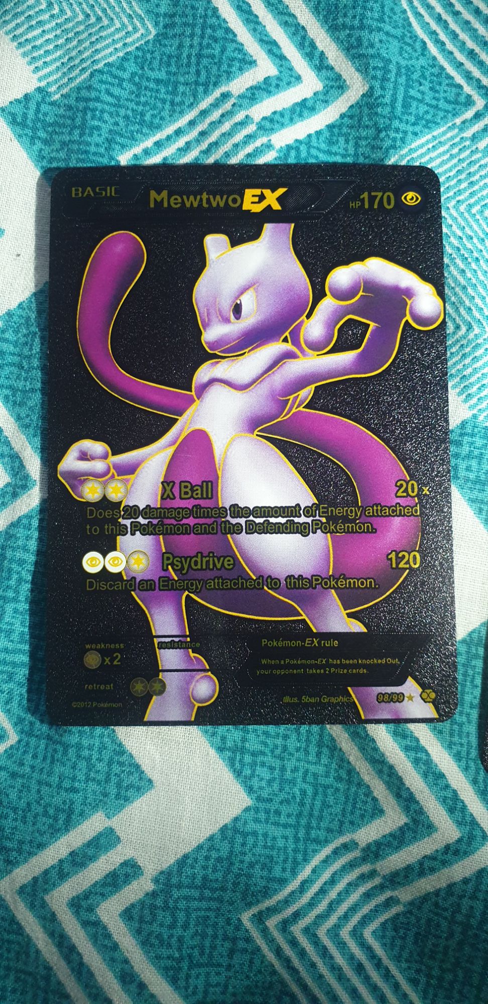 Pokemon card Pokemon black card rare Mewtwo EX | Daraz.pk