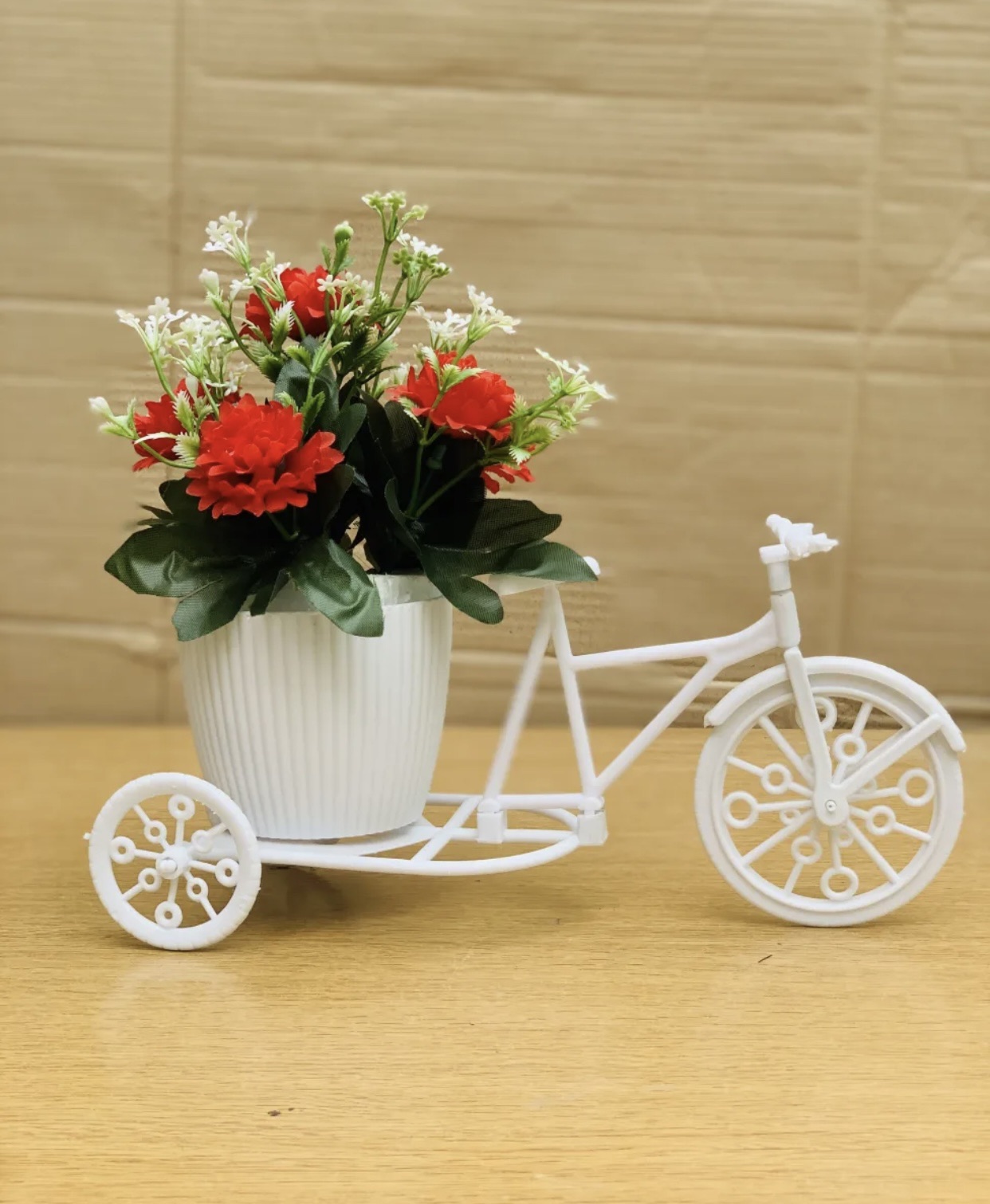 Flower Cycle Artifical decor for Table Looking Elegent view | Daraz.pk