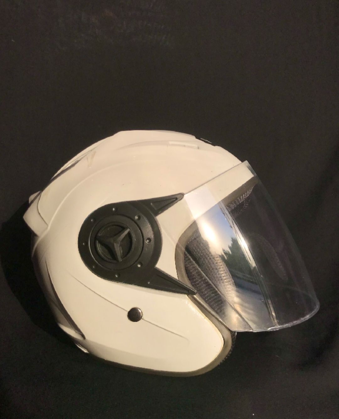 Half Face Helmet In White Colour | Daraz.pk