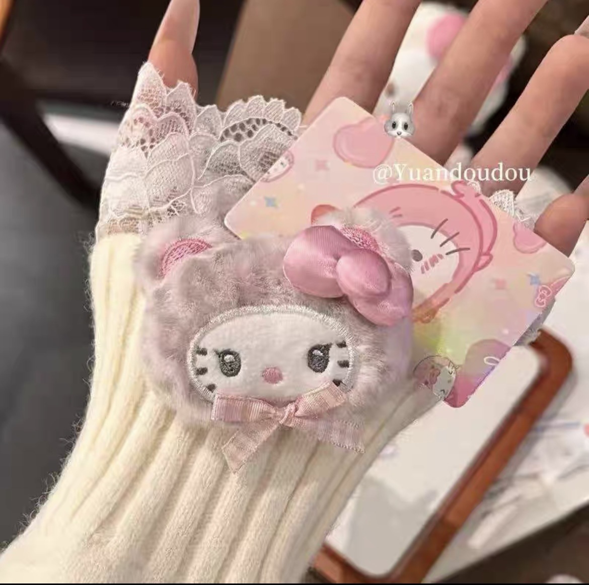 Sanrio Hello Kitty Cinnamoroll Leopard Print Stuffed Hairclip Cartoon ...