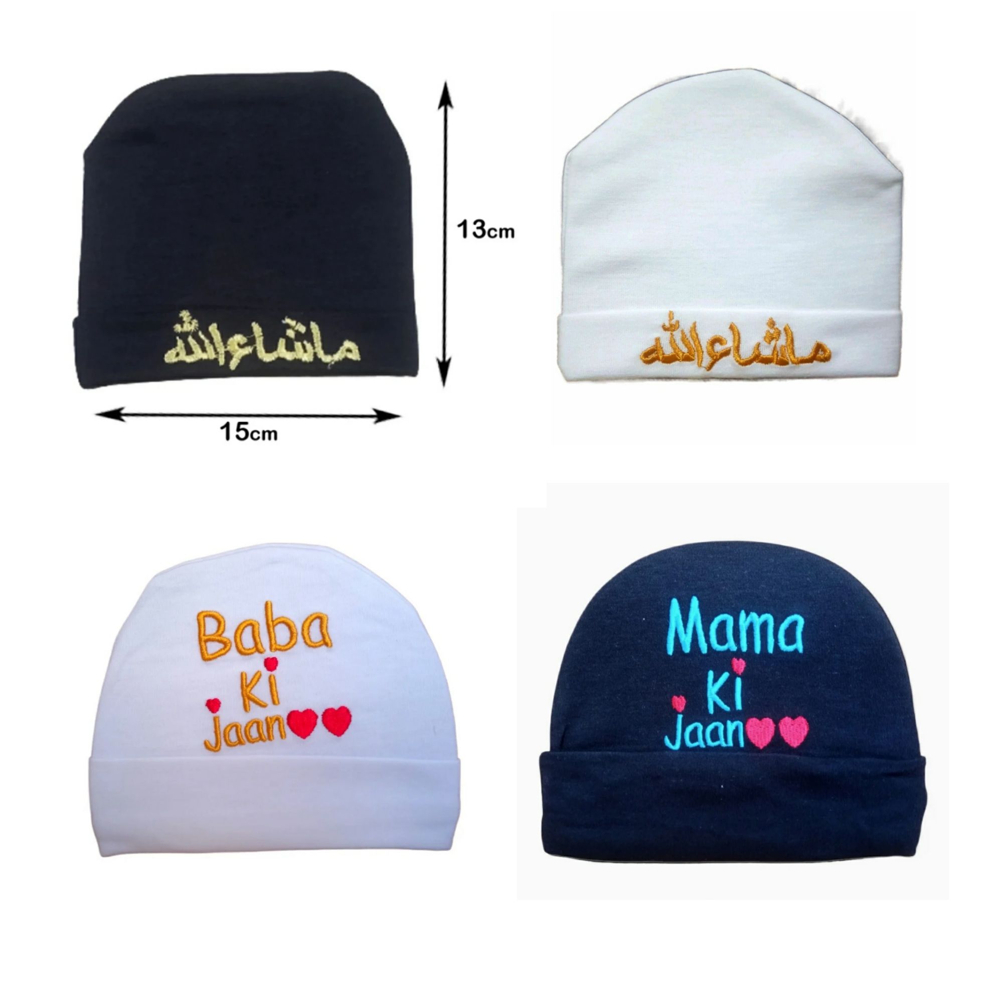 Cap For New Born Baby - Cap for save baby from evil eye - caps & hats ...