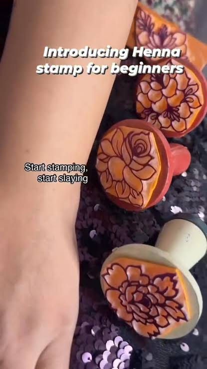 2 Mehndi Stamps Available, Mehndi Flowers Stamps | Daraz.pk