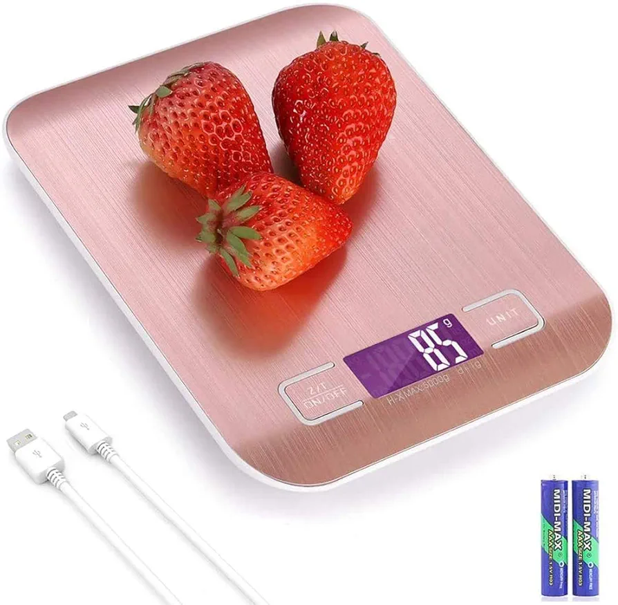 Digital Kitchen Scale Food Scale,USB Kitchen Scale,Food Scale 0.04oz/1g ...