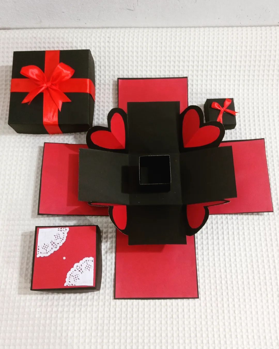 2 Layer Chocolates Gift Box With A Small Box Inside It Without