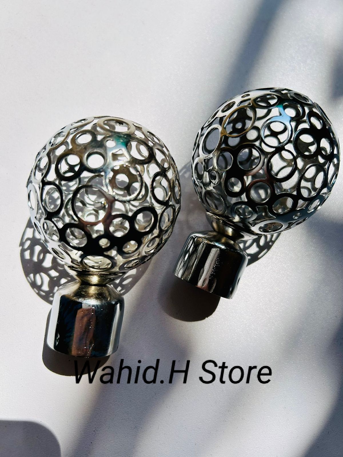 Curtain Rod End Stopper Pack Of Pair 2 Pcs | Daraz.pk