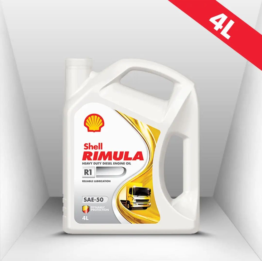 SHEELLL RIMULA R1 SAE 50 4L HEAVY DUTY DIESEL ENGINE OIL | Daraz.pk