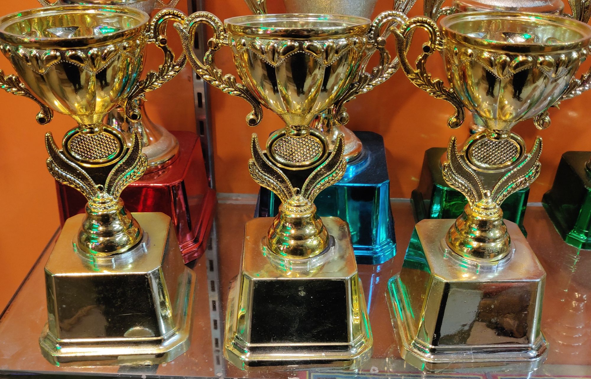 Gold Award Trophies for Kids - Plastic Gold Trophy Cup for Sports ...
