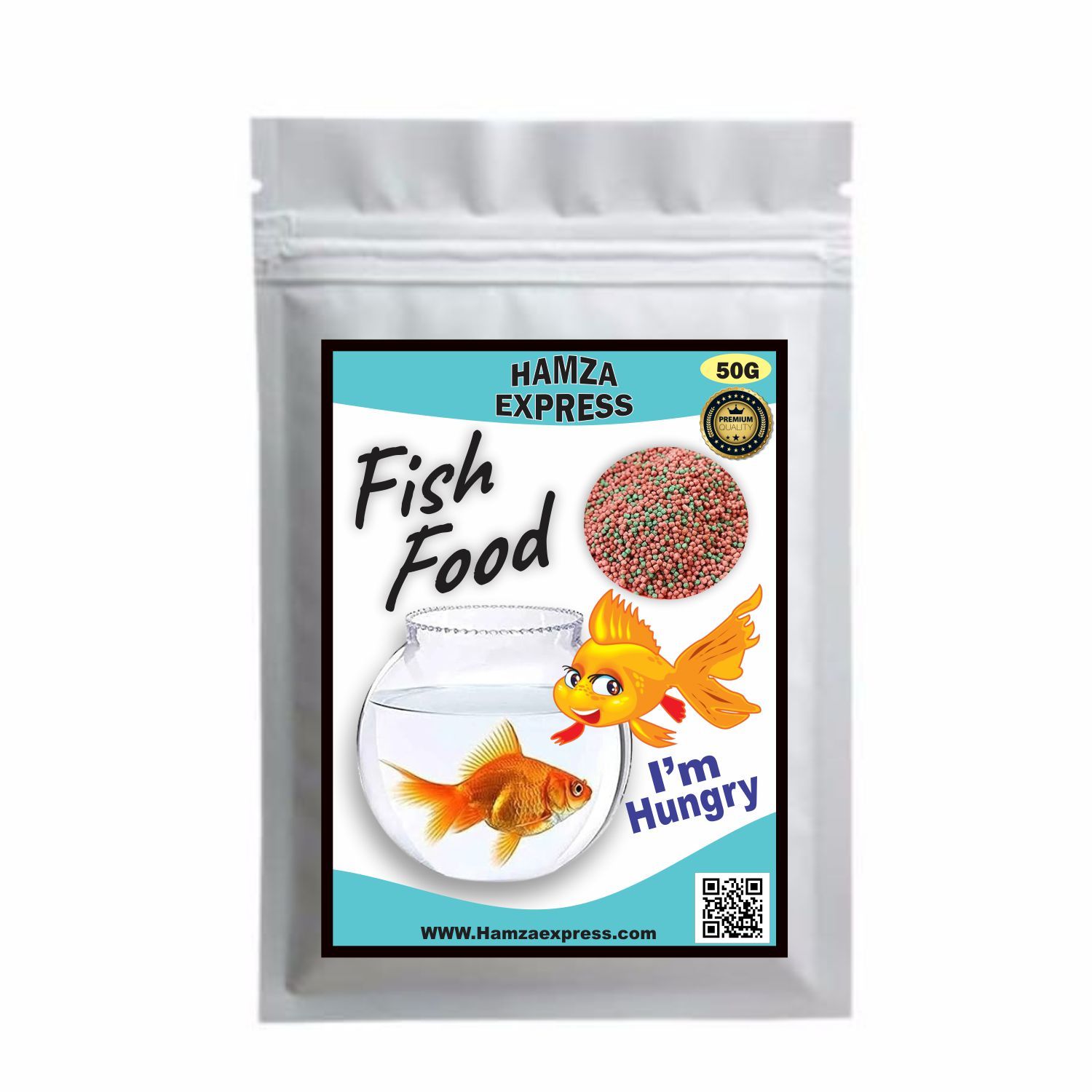 Fish Feed 50Grams Pack BY HAMZA EXPRESS | Daraz.pk