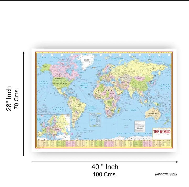 World Map large size | Daraz.pk