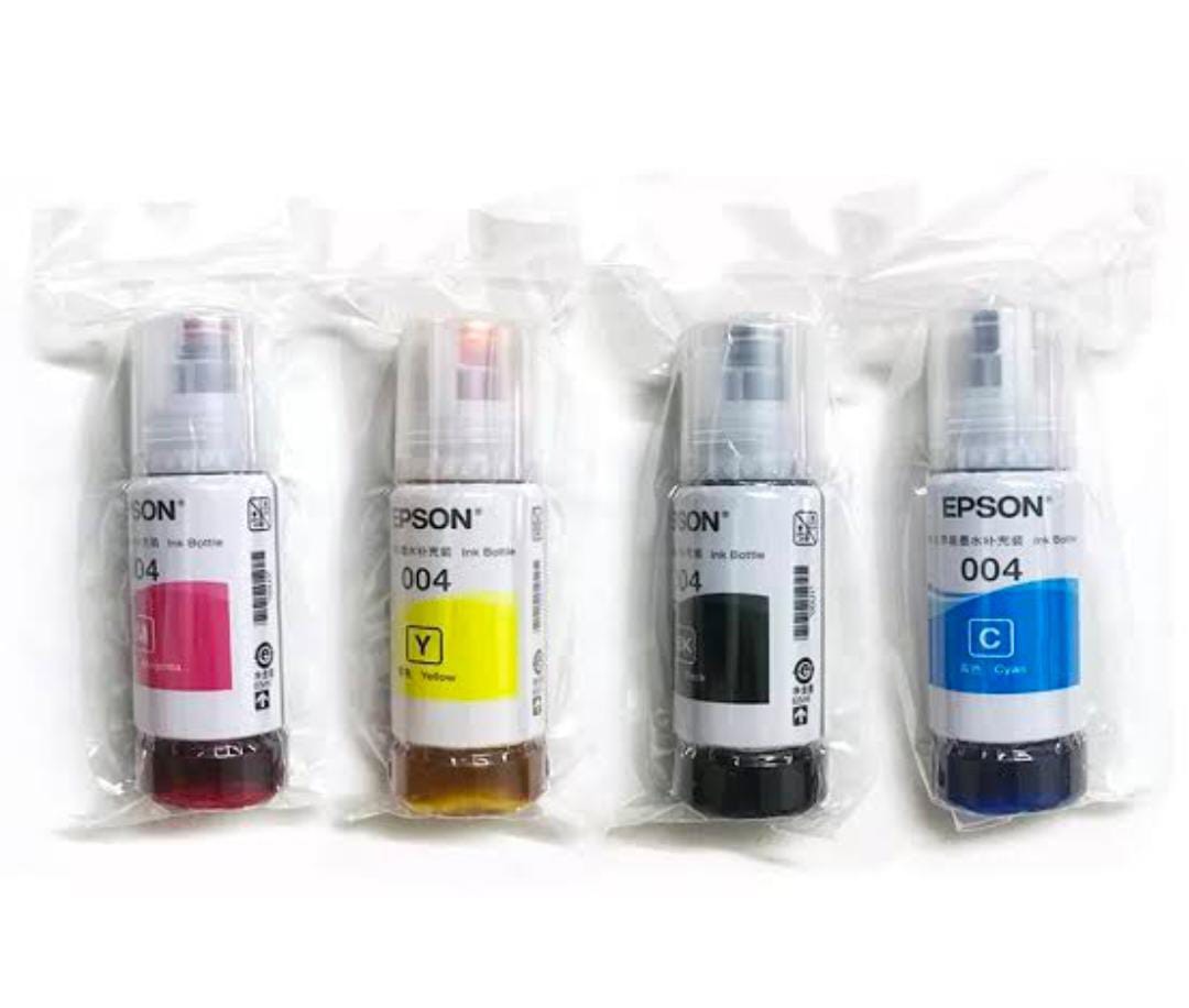 Epson 004 Set of All Colours (Black,Cyan,Magneta,Yellow) | Daraz.pk