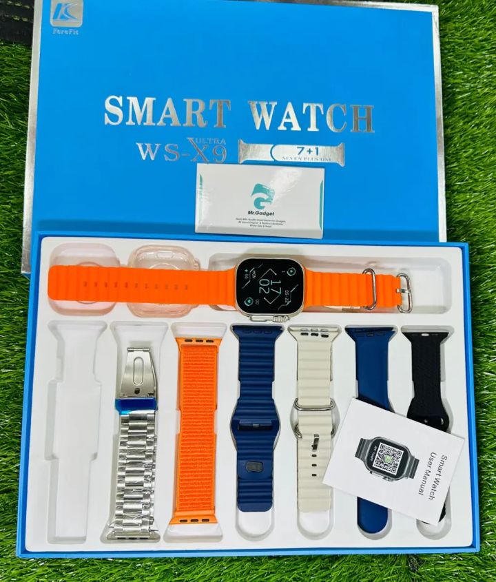 WS X9 Ultra Smart Watch: 49MM, 2.2-inch, Compass, Body Temperature ...