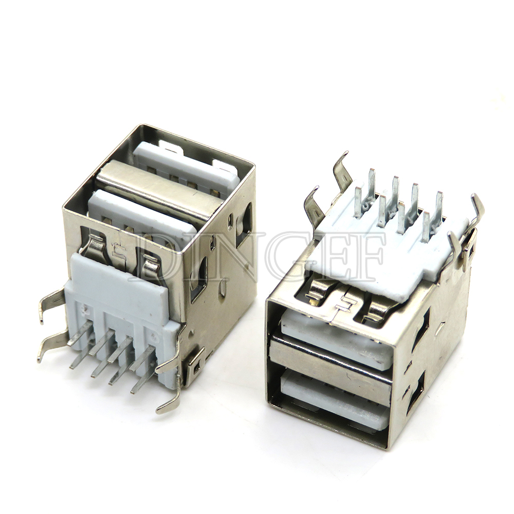 5Pcs USB Type A Standard Port Female Solder Jacks Connector PCB Socket ...