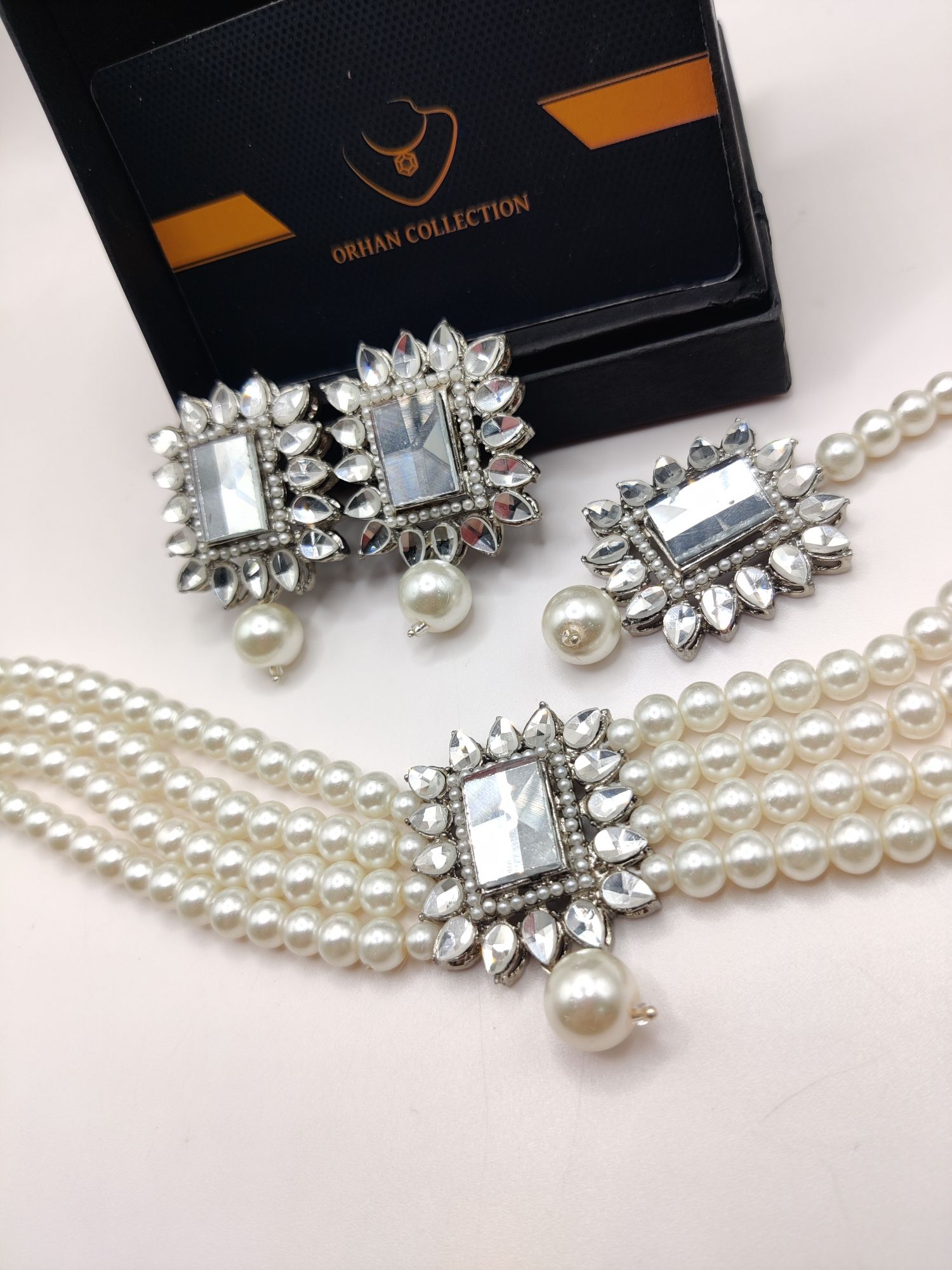 Fancy choker set with kundan stone in multi color | Daraz.pk