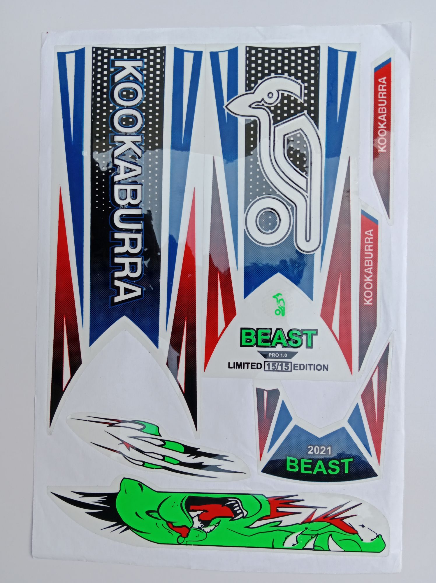 New 3D 2024 Latest KOOKABURRA BEAST Green Edition Top Quality Cricket ...