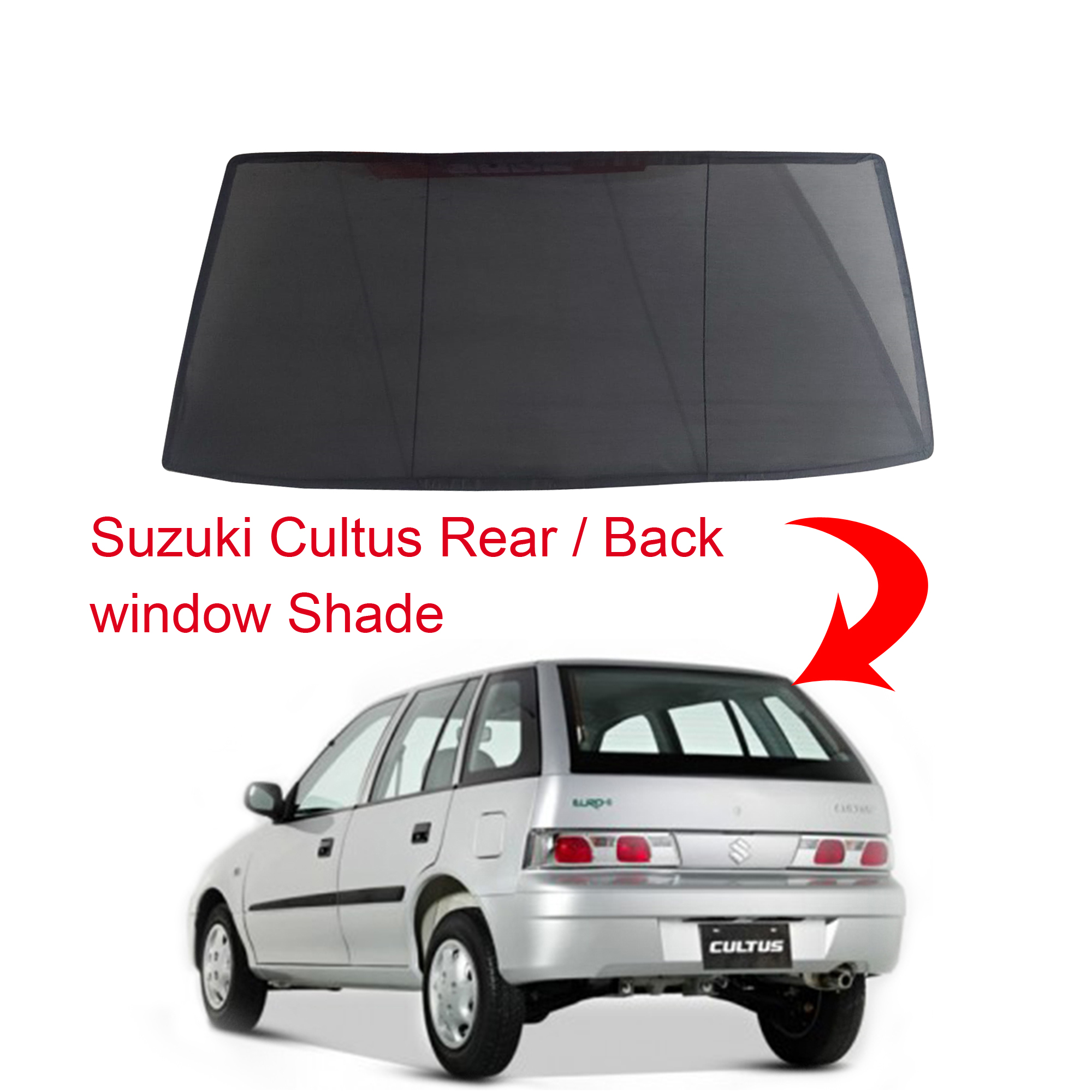 suzuki cultus old back rear window sun shade | Daraz.pk